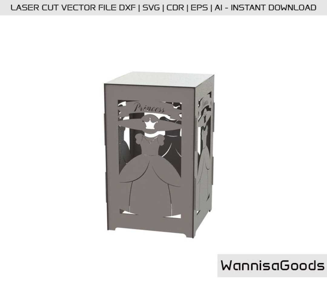Laser Cut File Lamp Princess Laser Cut Pattern Lamps Laser Cut Patterns ...