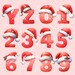 Watercolor Christmas Alphabet and Numbers Clipart (PNG Digital Download ...