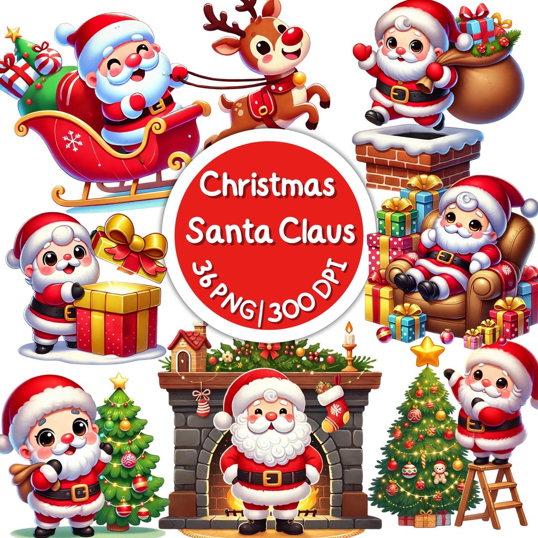Christmas Cute Santa Claus Clipart, Santa Claus, Cute Santa PNG ...