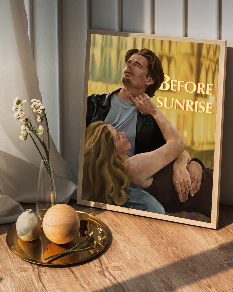 Before Sunrise Movie Poster / Digital Painting / Movie Poster / Wall ...