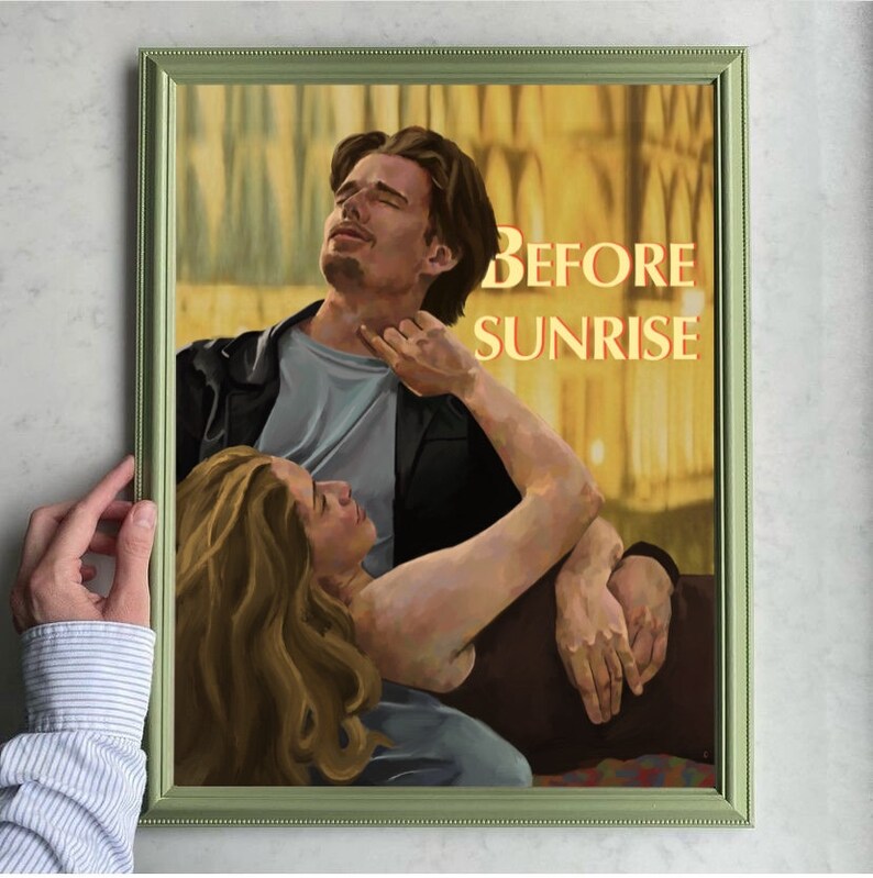 Before Sunrise Movie Poster / Digital Painting / Movie Poster / Wall ...