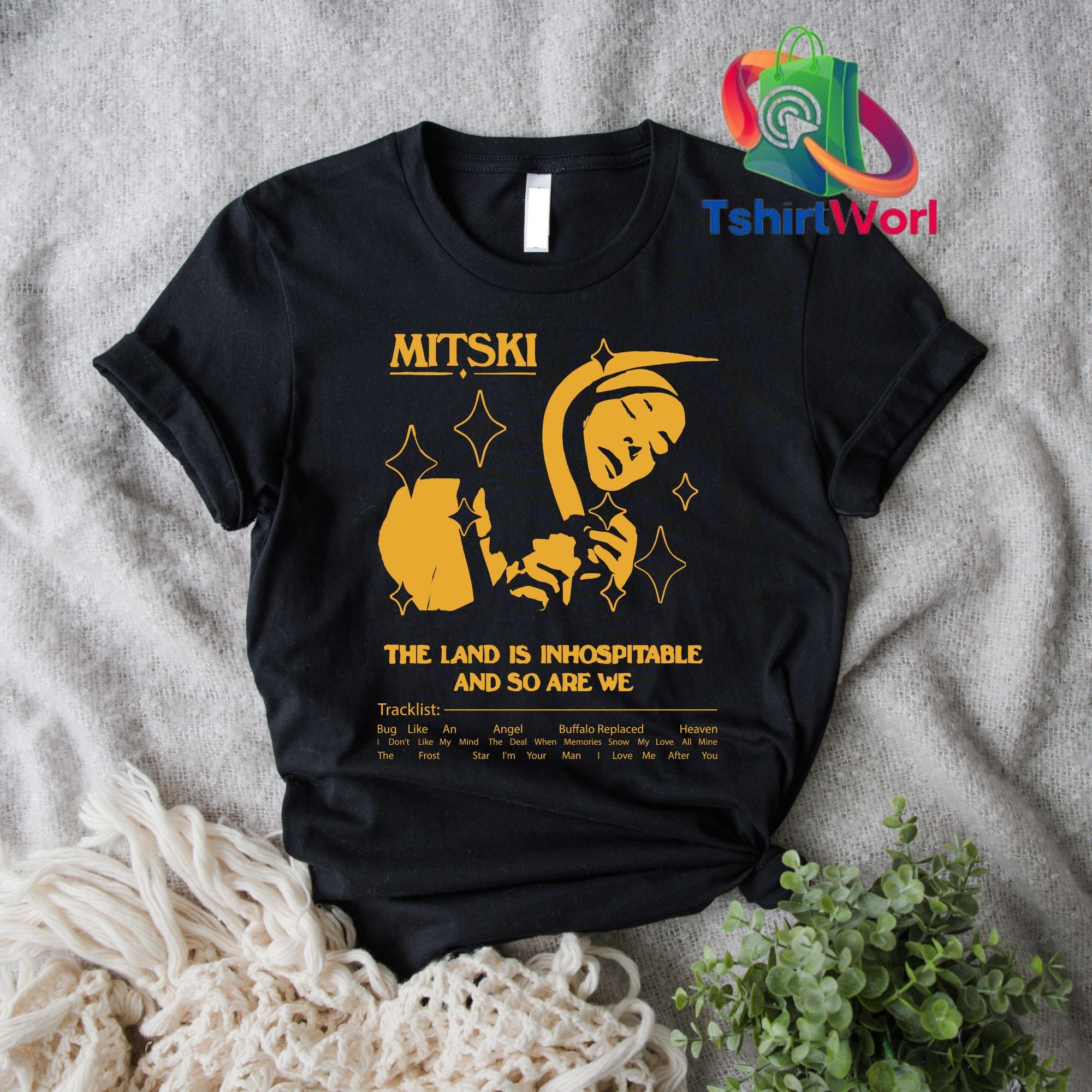 Mitski Shirt, Mitski Merch, Mitski the Land is Inhospitable and so Are ...