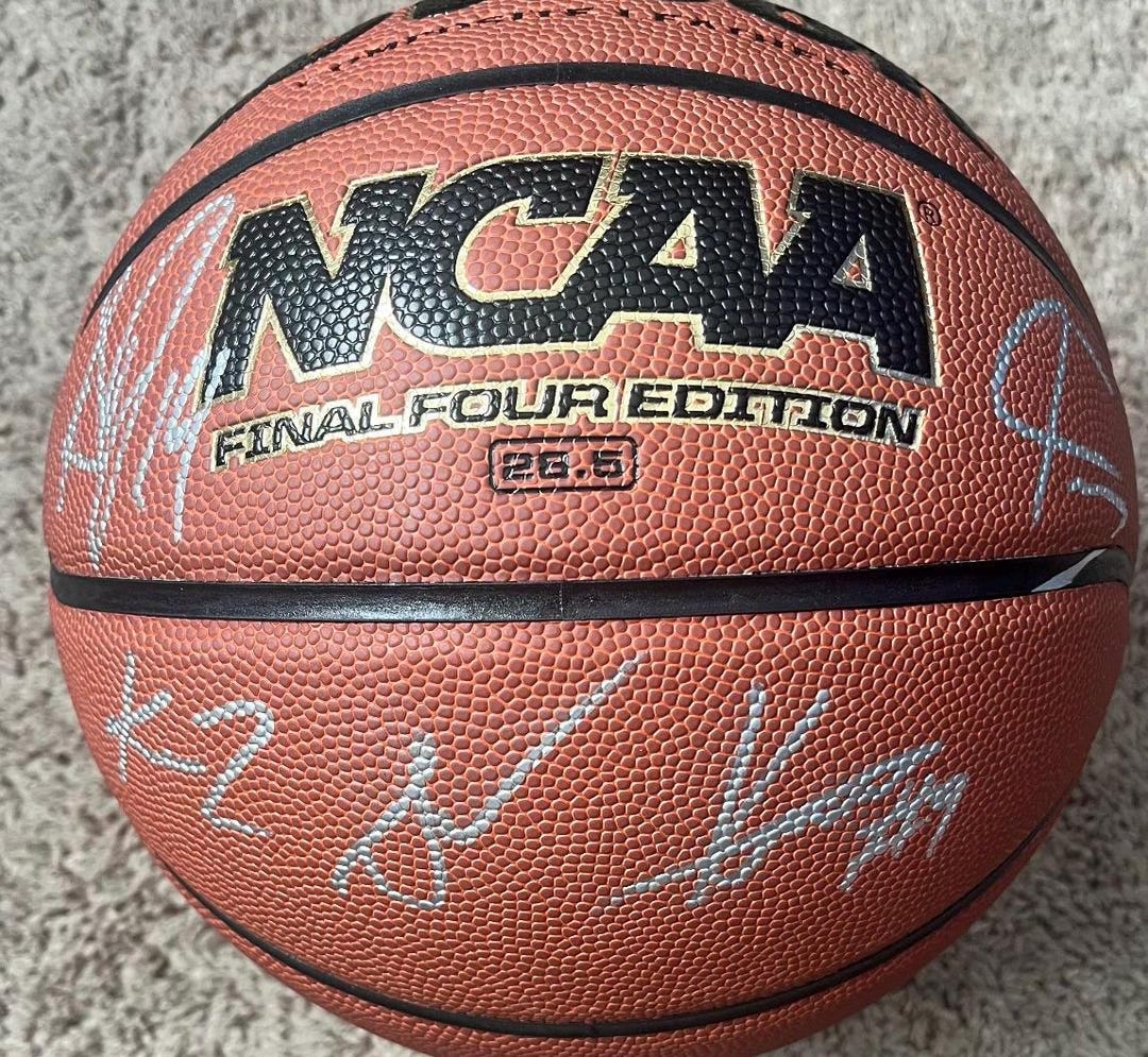 Cooper Flagg Kon Knueppel Tyrese Proctor Sion James & Khaman Maluach Autographed Wilson NCAA ...