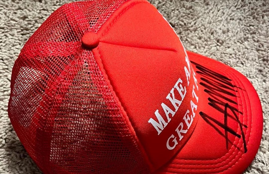 Donald Trump Signed Hat With Coa - Etsy