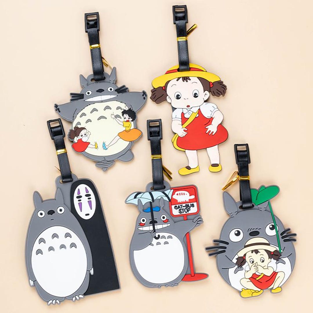Cute Totoro Away Luggage Tags – Cartoon Travel ID Tags, Anime Suitcase ...