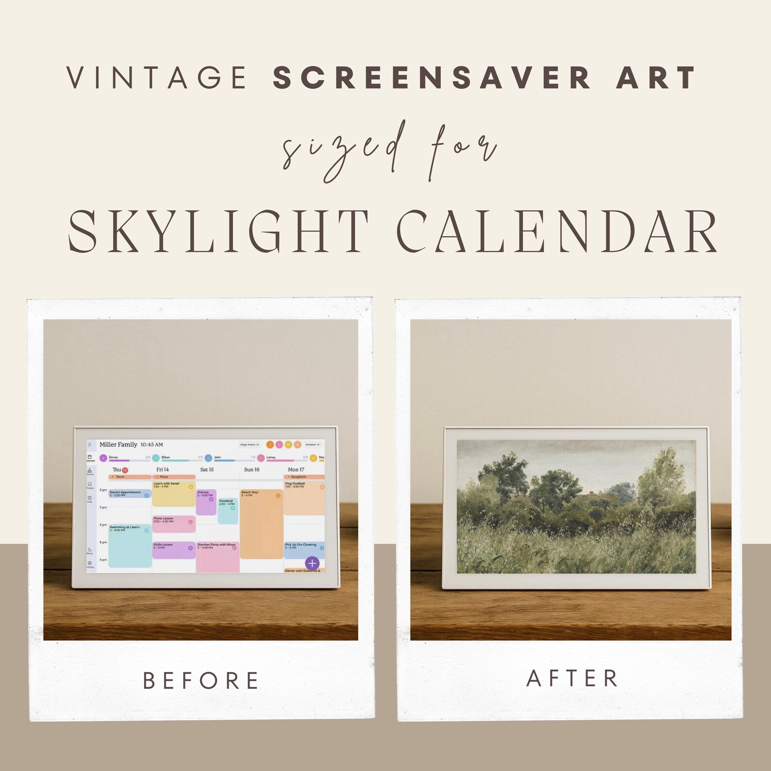 Skylight Calendar Wallpaper - Vintage Fields Screensaver, Skylight ...