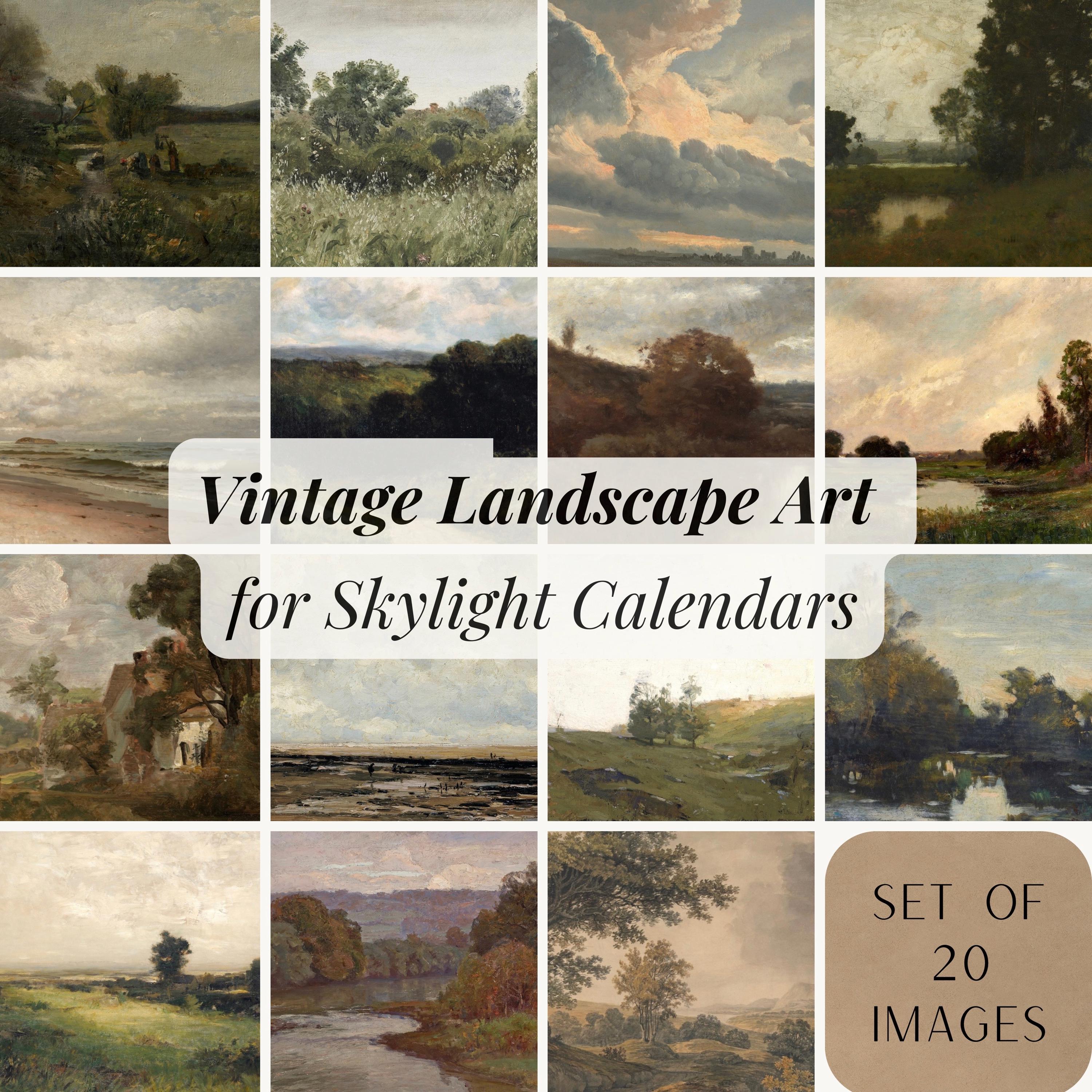 Skylight Calendar Screensaver Bundle – Vintage Landscape Digital ...