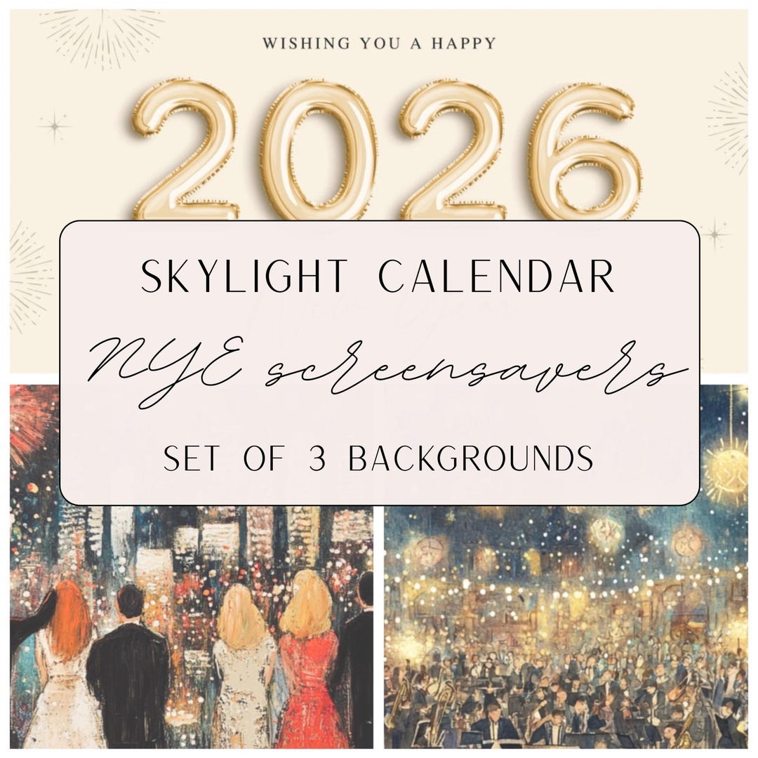 Skylight Calendar Art – NEW YEARS Set of 3 Digital Backgrounds | New ...