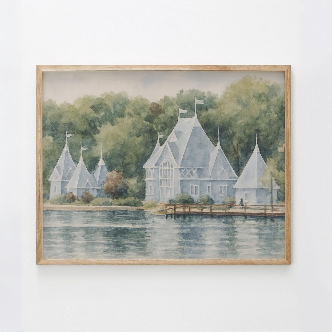 Lake Harriet Bandshell: Lake Harriet Art Print | Watercolor Painting of ...