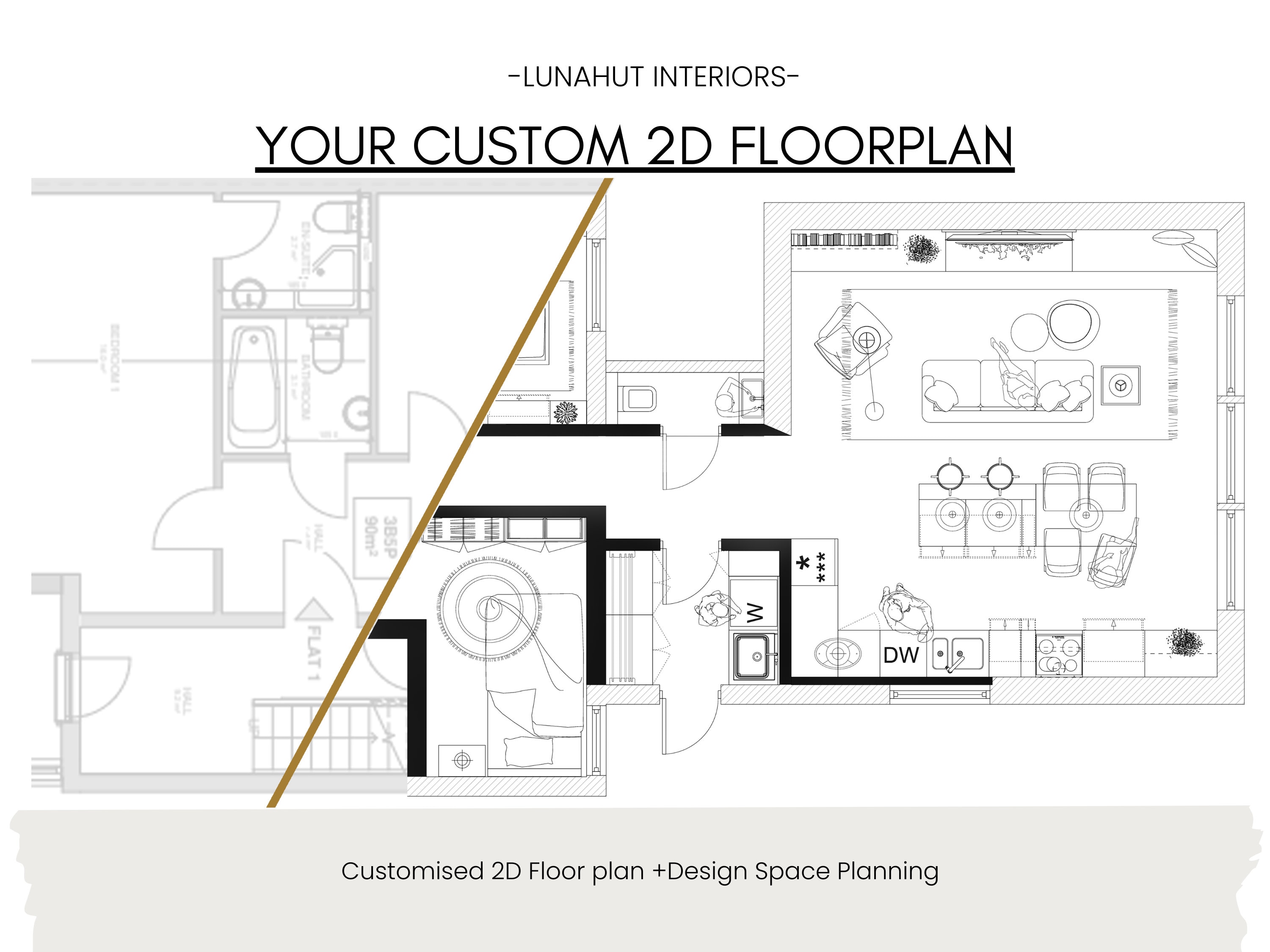 Custom 2D Floorplan + Space Planning - Etsy