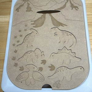 Dinosaurs a Fun Learning Insert / Board for Ikea Trofast Trays, to Fit ...