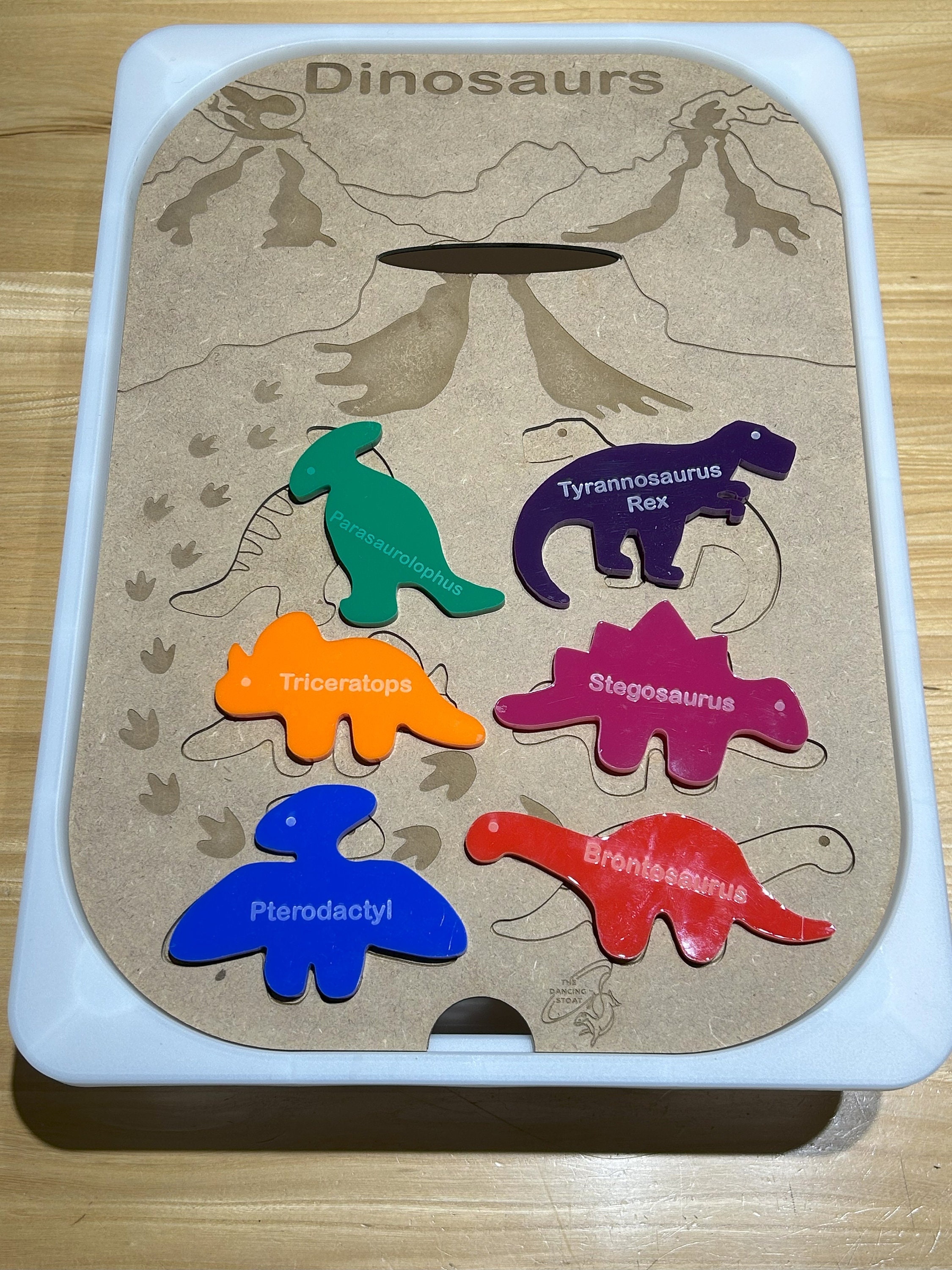 Dinosaurs a Fun Learning Insert / Board for Ikea Trofast Trays, to Fit ...