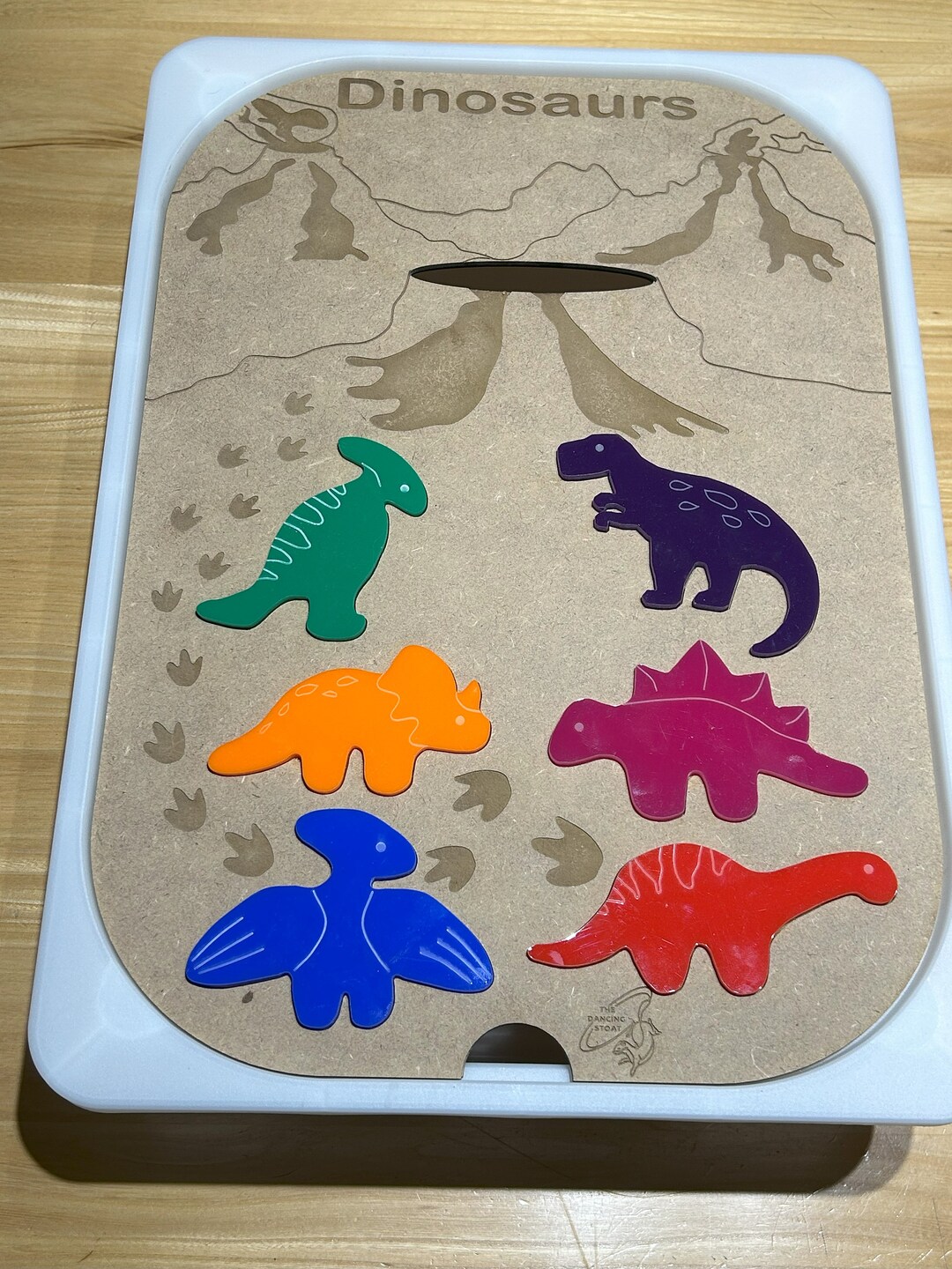 Dinosaurs a Fun Learning Insert / Board for Ikea Trofast Trays, to Fit ...