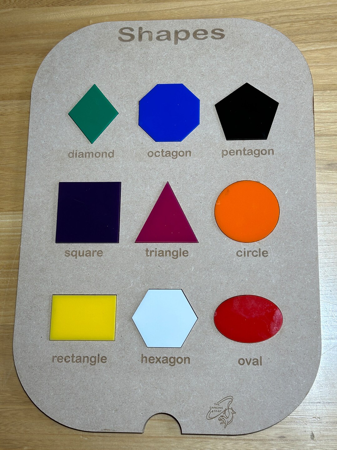 Shapes Learning Inserts / Boards for Ikea Trofast Trays for Ikea Flisat ...