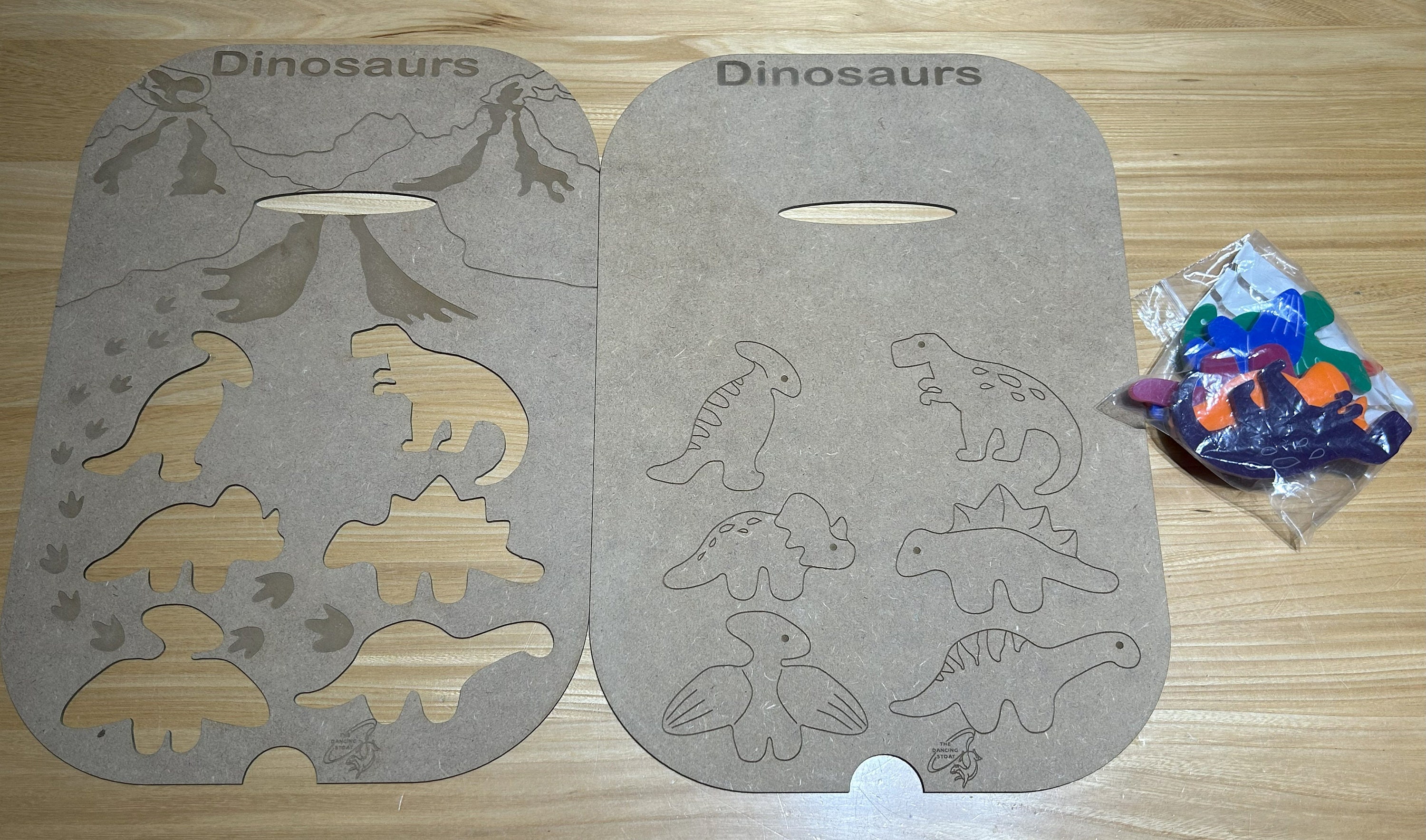 Dinosaurs a Fun Learning Insert / Board for Ikea Trofast Trays, to Fit ...