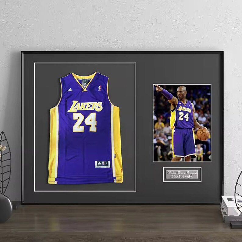 Solid Wood Jersey Display Case Frame Plexiglass Shadow Box for Posters ...