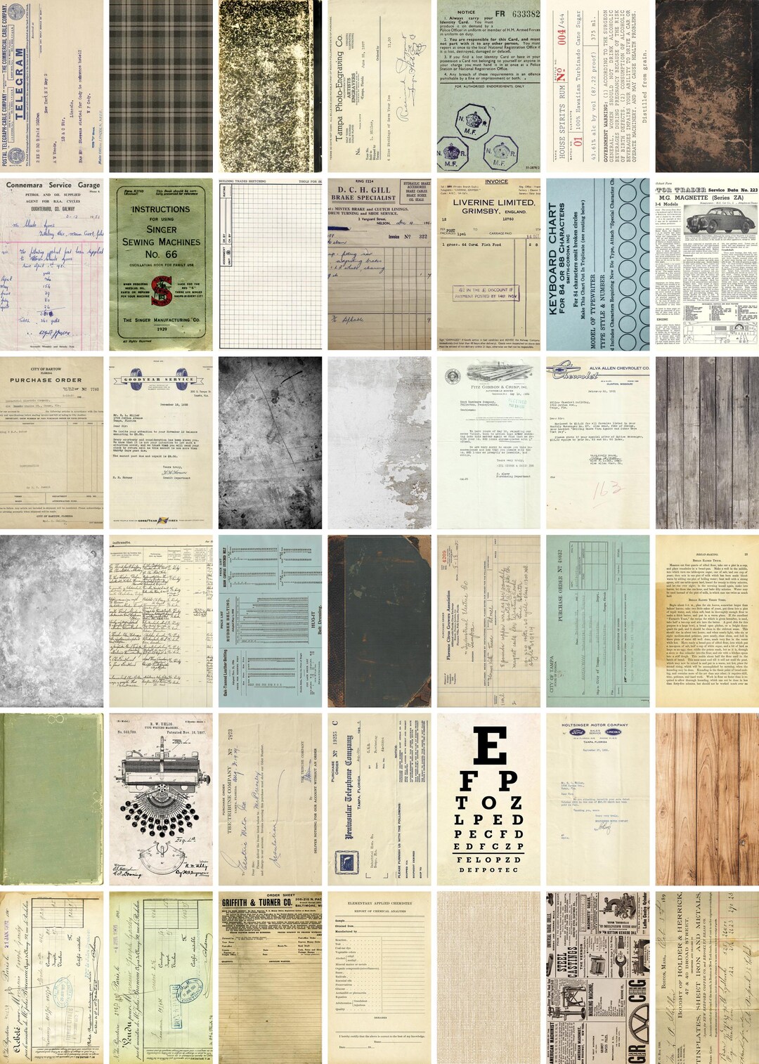 Vintage Backdrops VOLUME 2 - 42 Printable Background Papers for ...