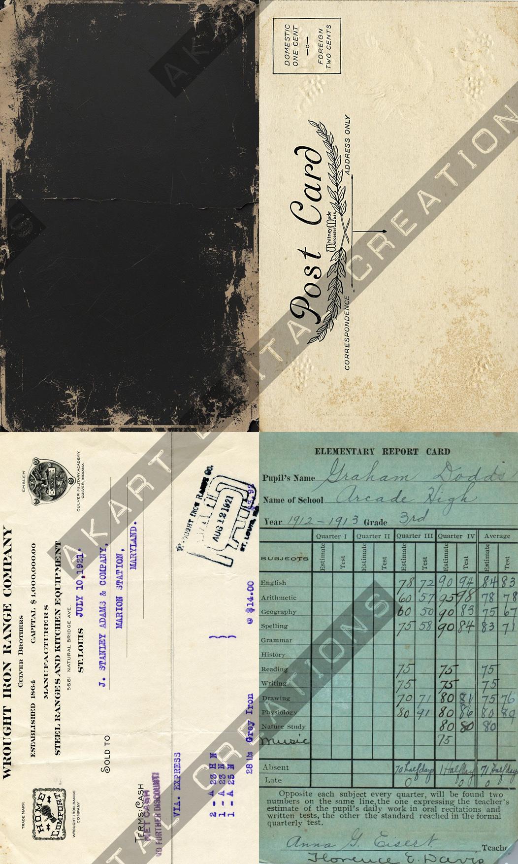 Vintage Backdrops VOLUME 1 - Vintage Style Printable Background Papers ...
