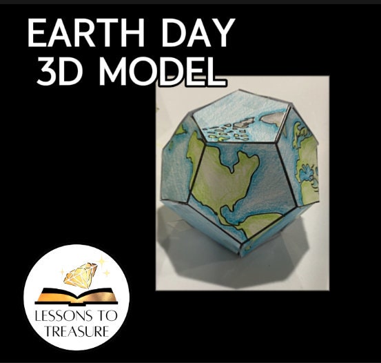 Earth Day 3D Model Dodecahedron - Etsy