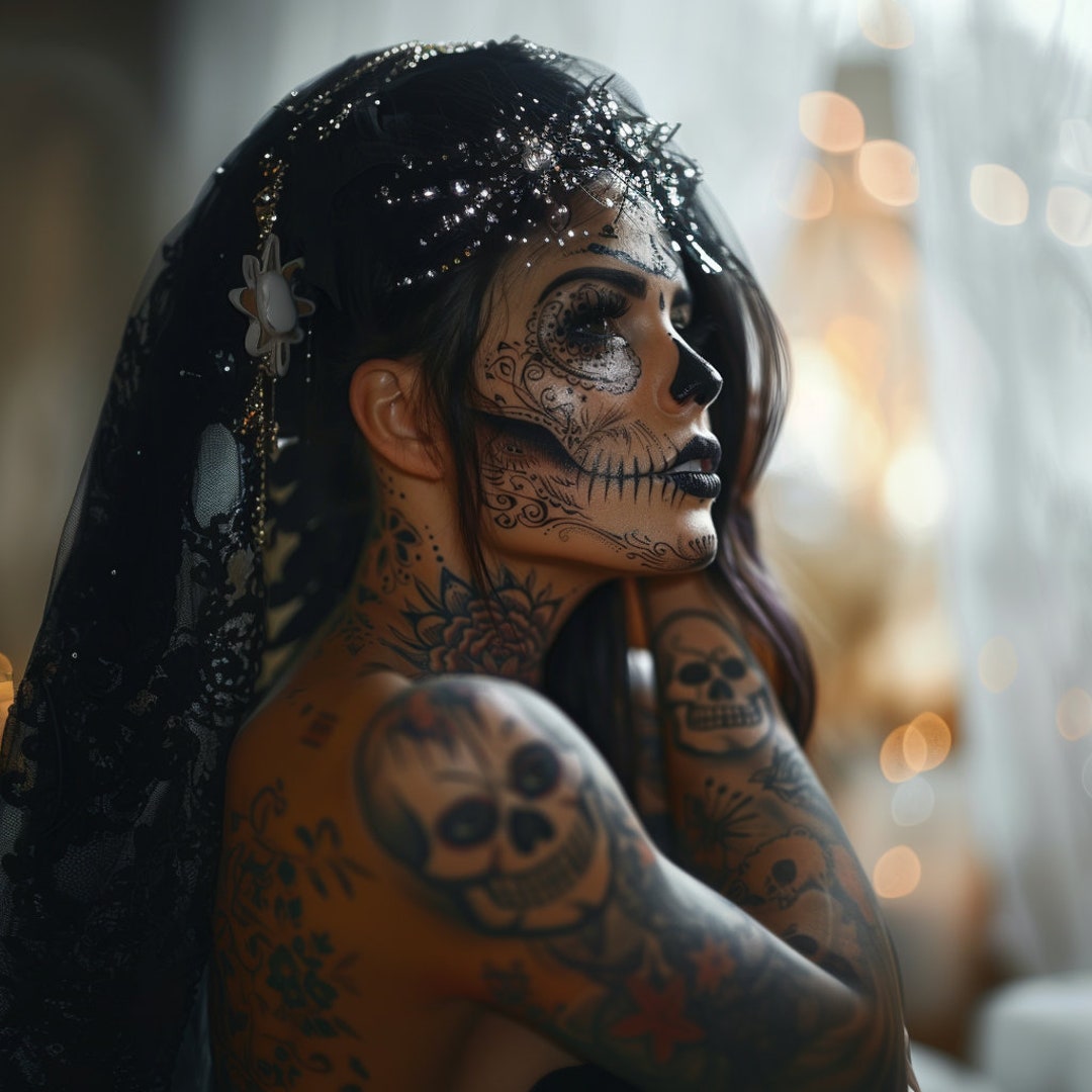 Skull Woman 02 - Etsy