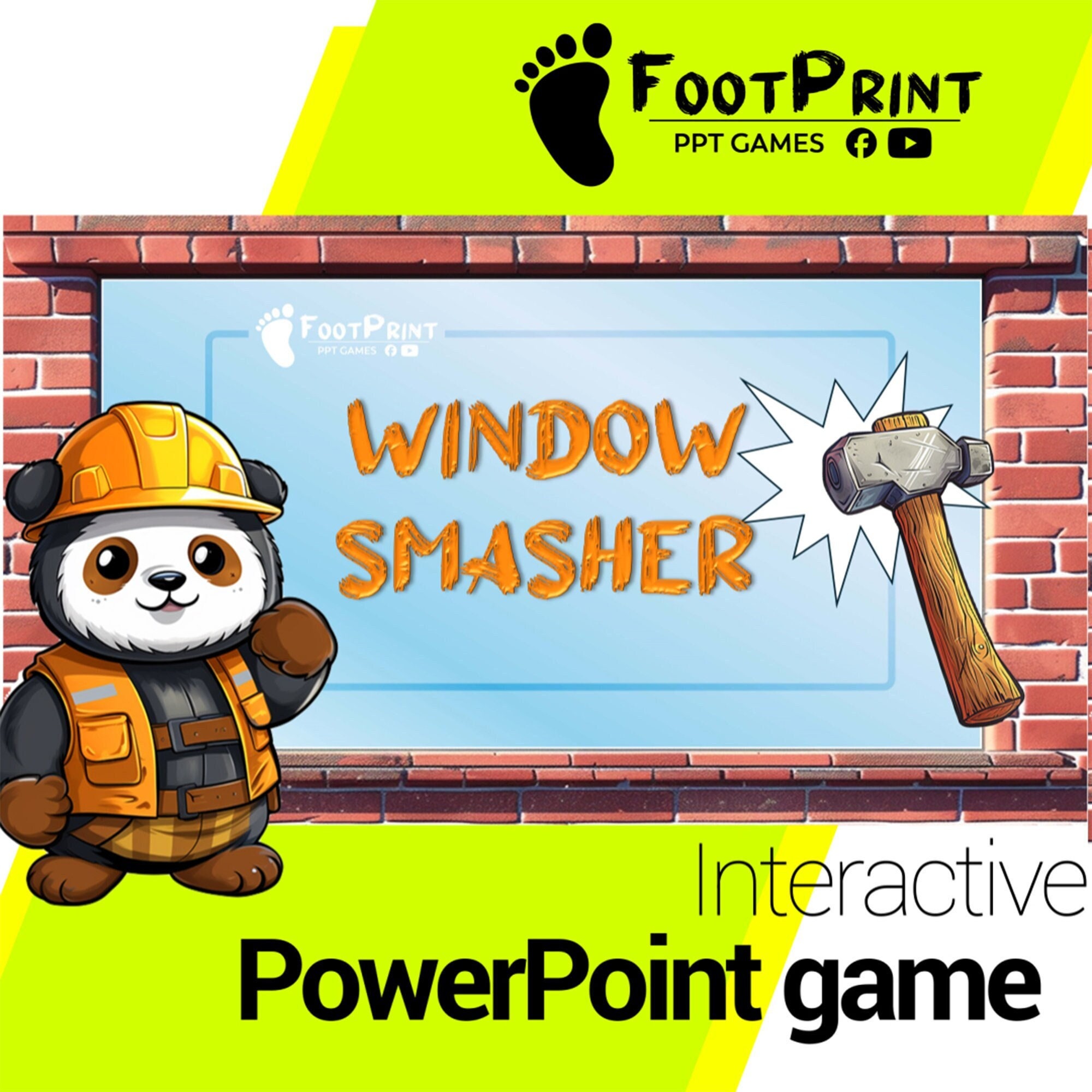 Powerpoint Game Template Window Smasher - Etsy