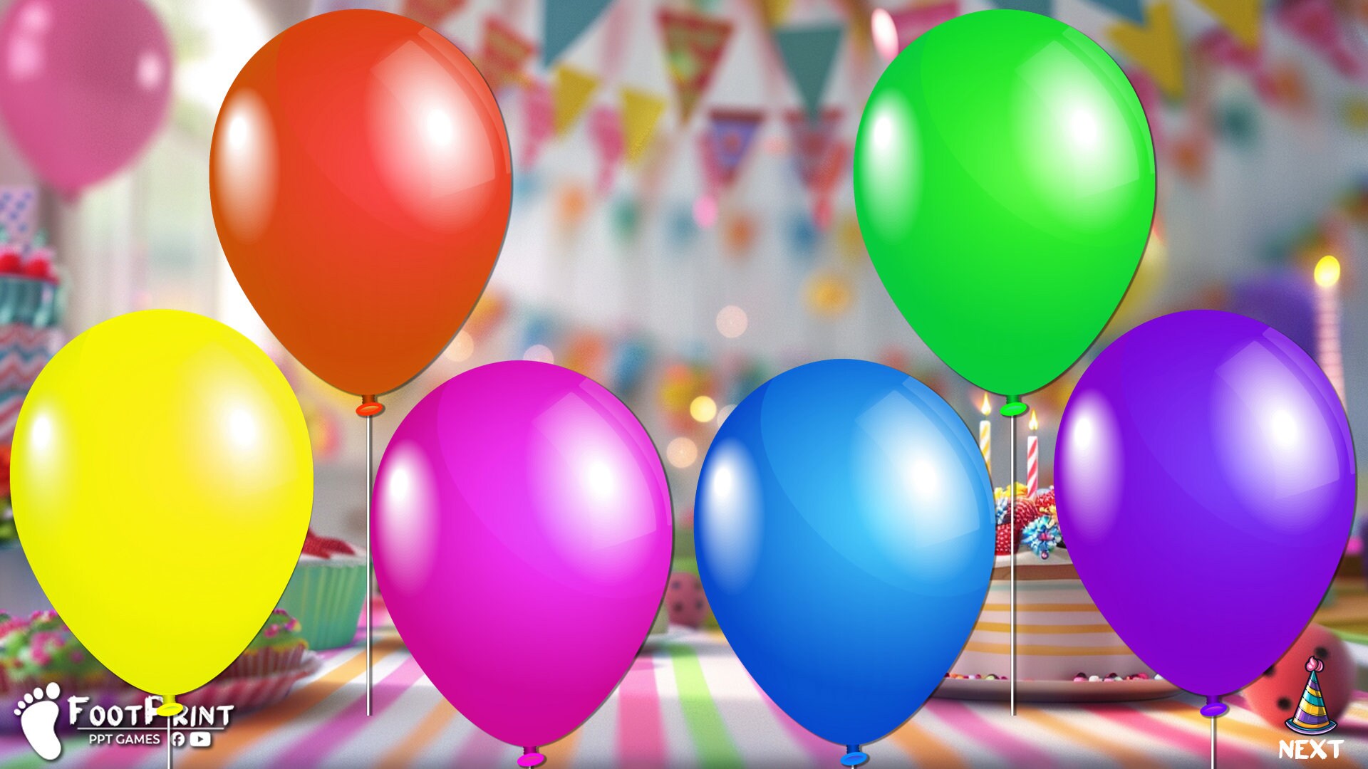 Powerpoint Game Template - Balloon Popper - Etsy