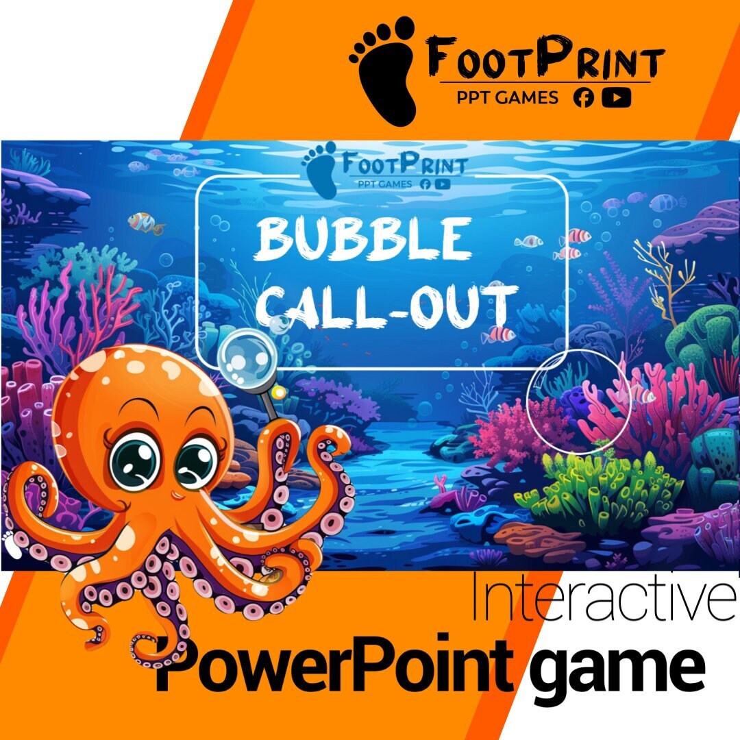 Powerpoint Game Template - Bubble Call-out - Etsy