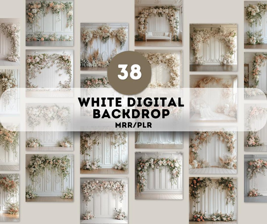 38 Maternity White Digital Backdrop |pregnancy Photoshoot Background ...