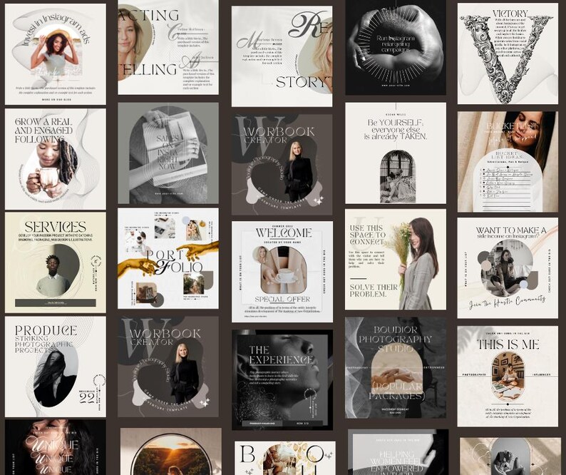46 Chic Instagram Post Templates Editable Canva Designs Stylish Social ...