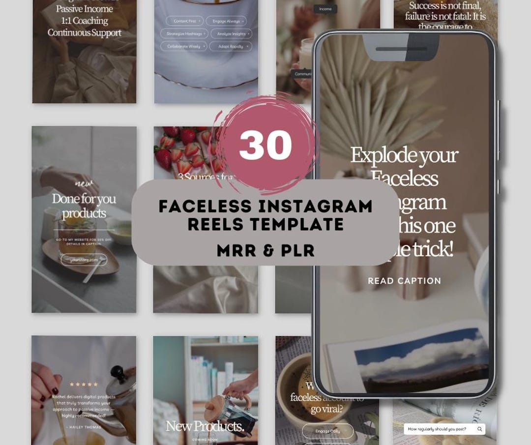 Faceless Reels Videos | Editable Canva Templates | Instagram Reels ...