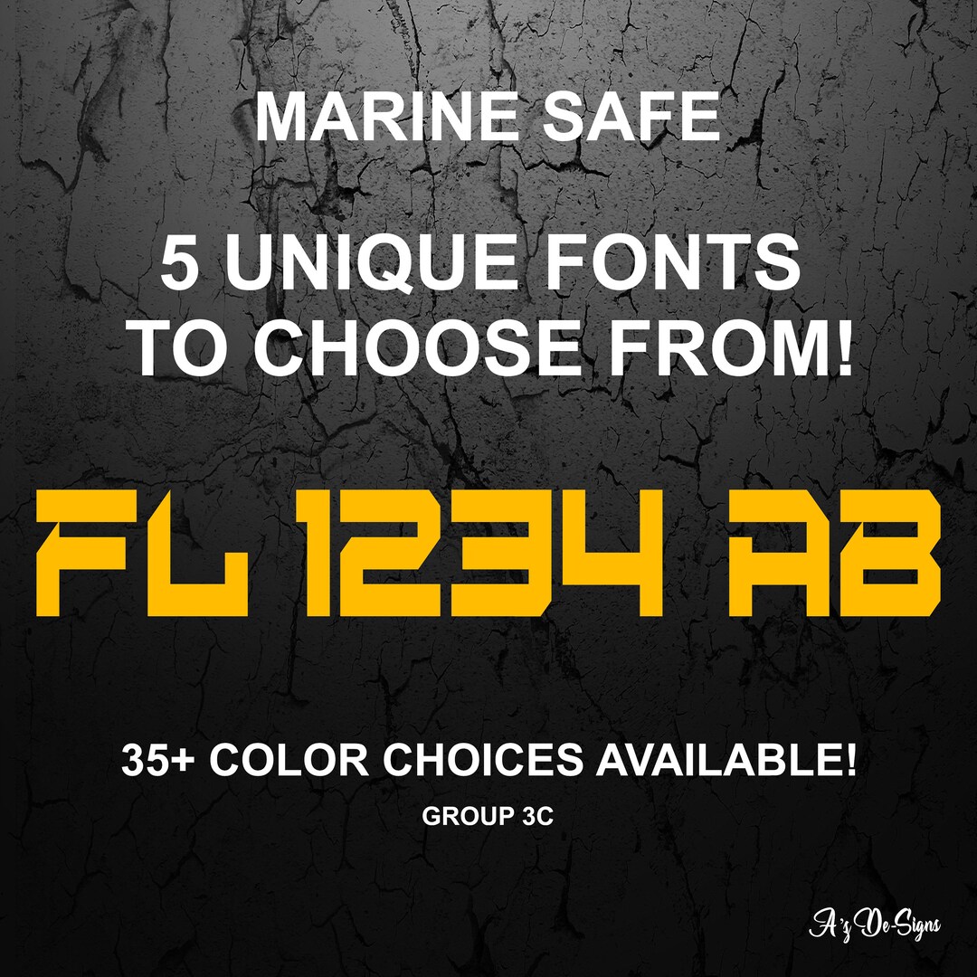 G3C Custom Set qty 2 Boat / Jetski / Wave Runner State Registration ...