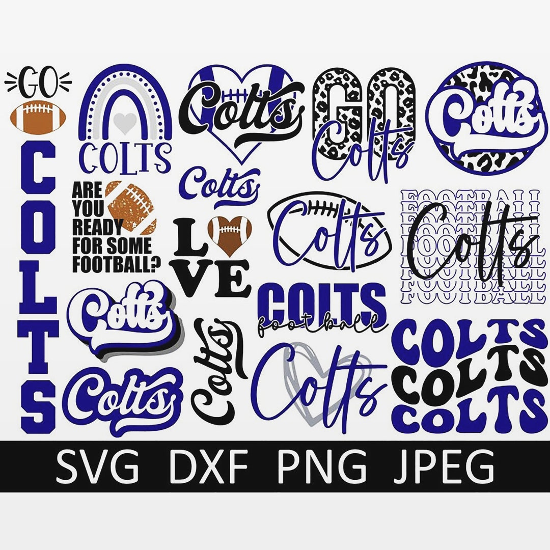 Colts SVG Bundle, Colts PNG Bundle, Digital Download, Cut File, Clipart ...