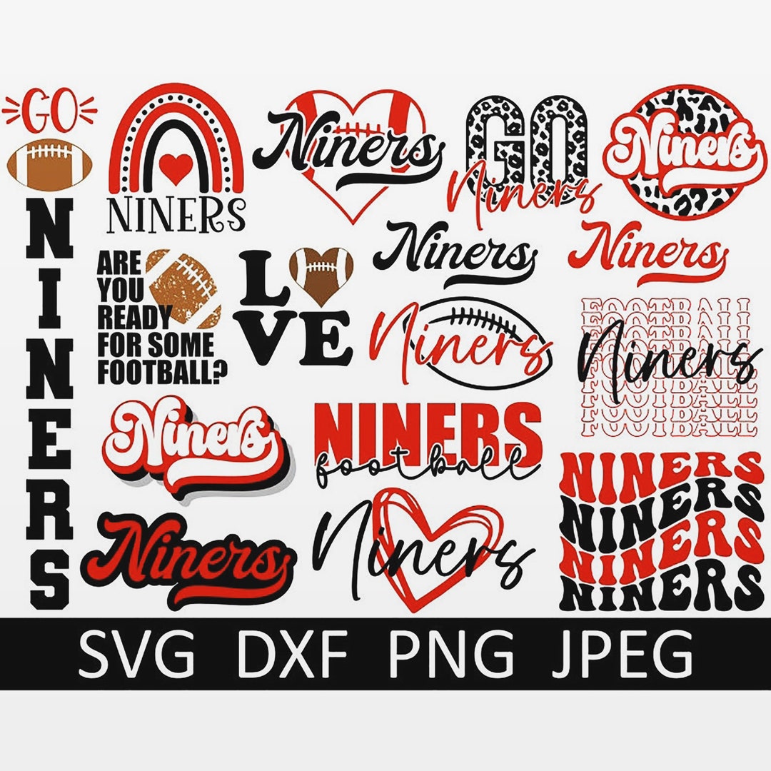 Niners SVG Bundle, Niners PNG Bundle, Digital Download, Cut File ...