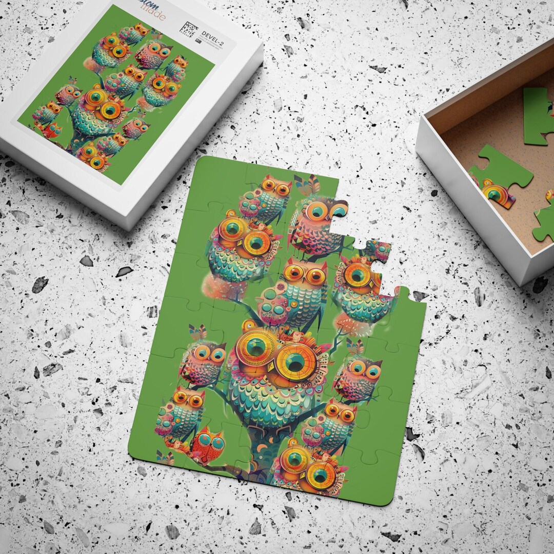 Colorful Owl Kids' Puzzle, Fun Learning Toy, Engaging Activity, Family ...