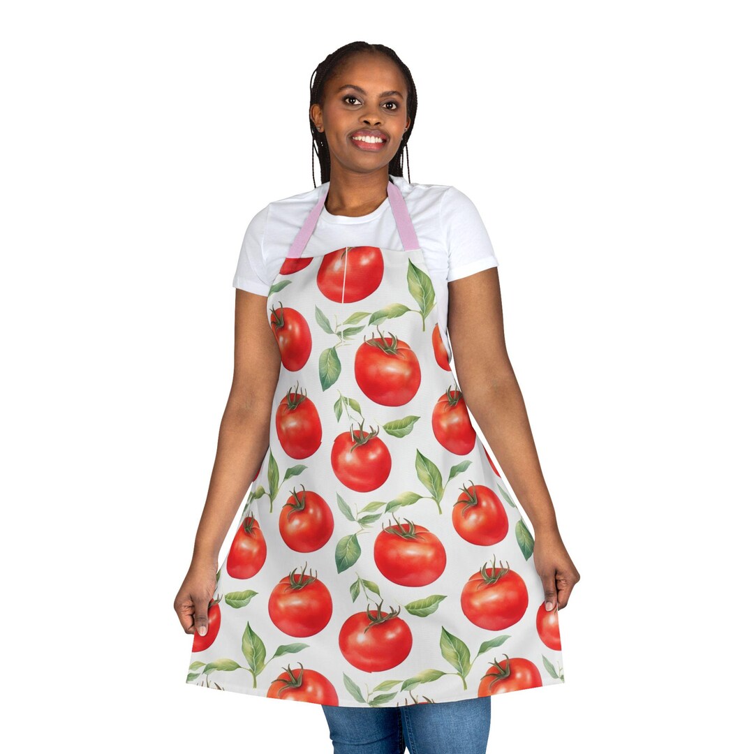 Tomato Print Apron, Fun Cooking Gift for Chefs, Kitchen Decor ...