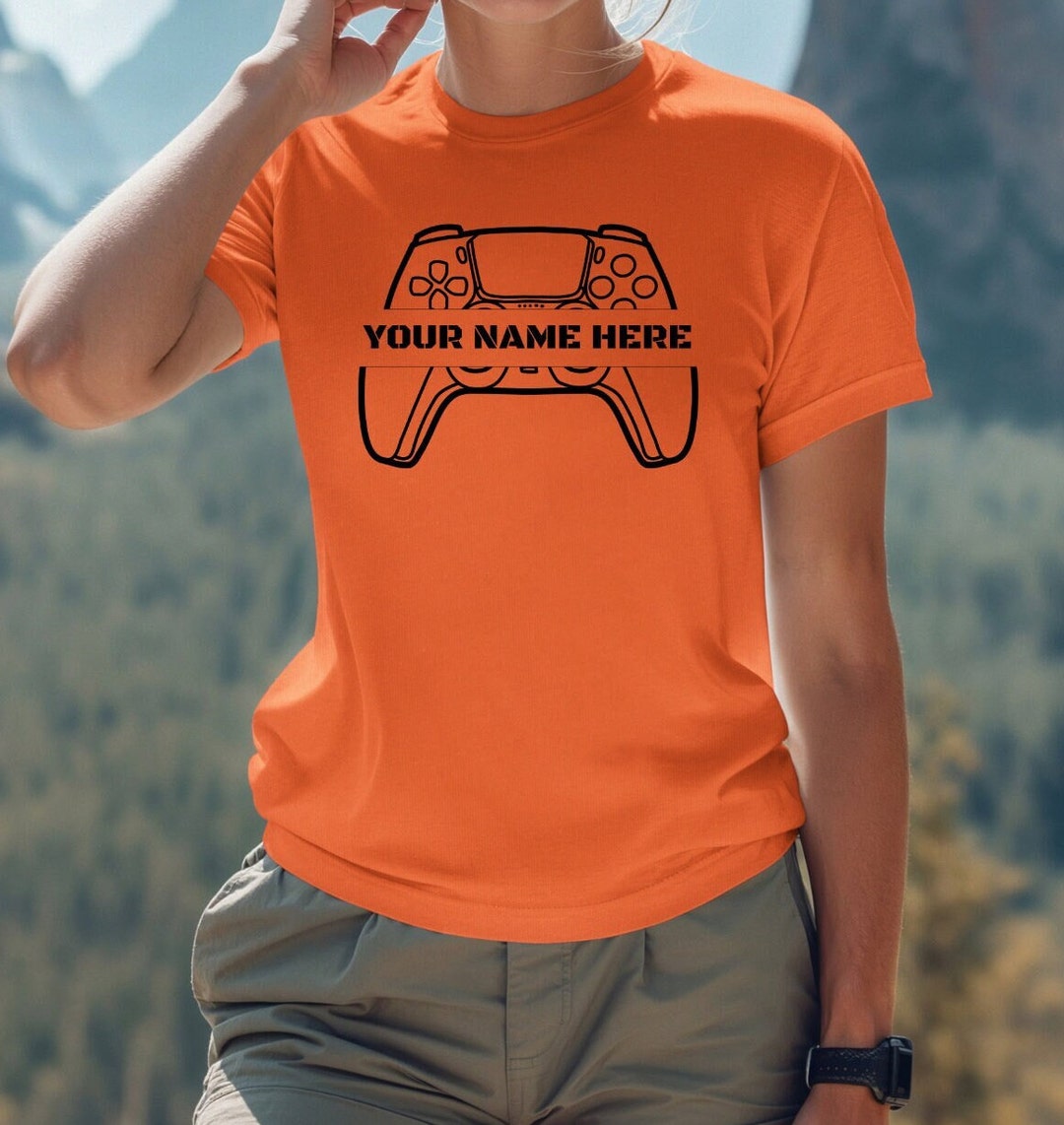 Personalized Gaming Shirt Custom Gamer T-shirt Customized Name Tee ...