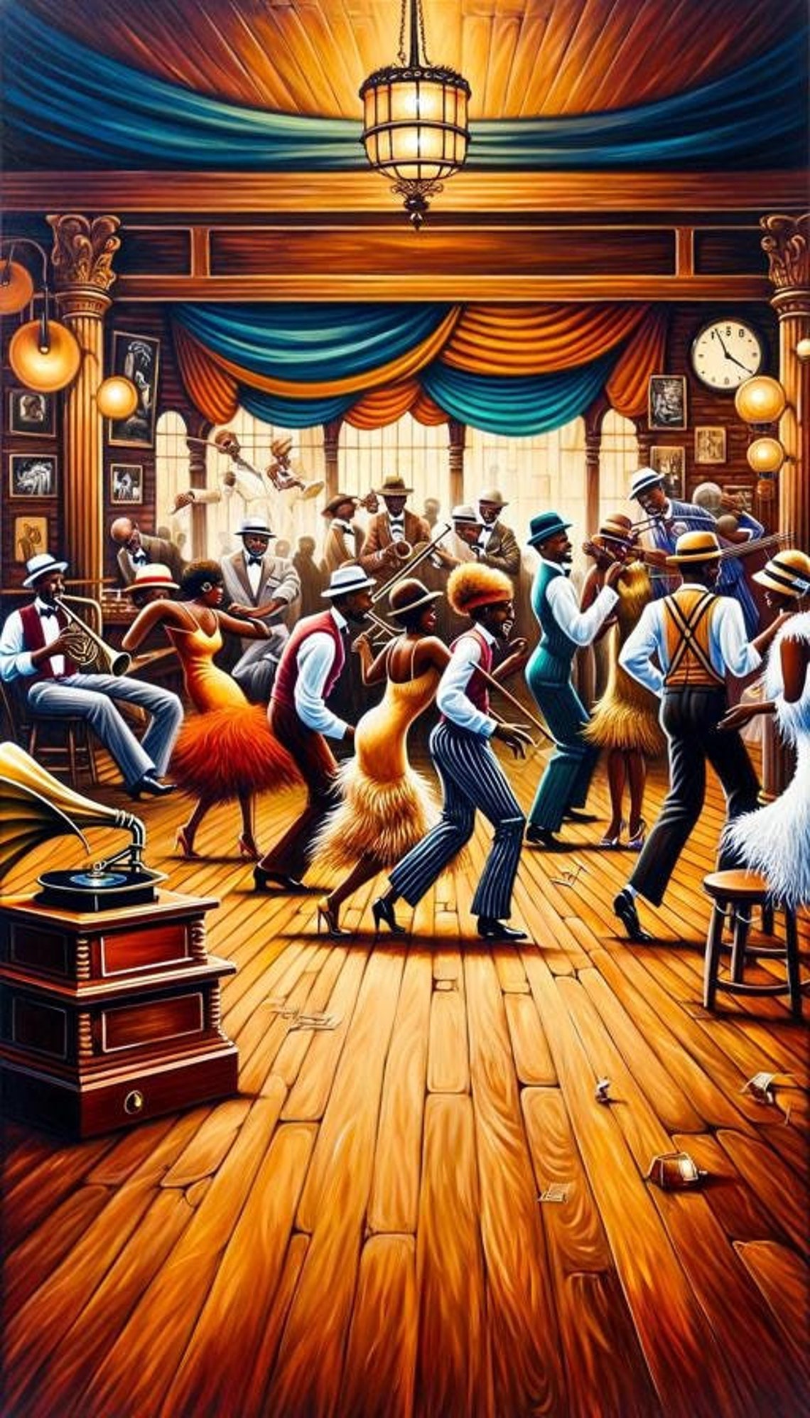 Juke Joint Dancing Art: African American Wall Art - Etsy