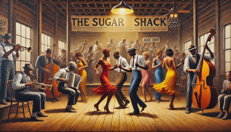 Vintage Juke Joint Print: 1920s Harlem Renaissance Dance Scene - Etsy