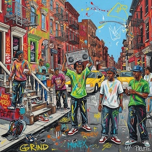 Uptown Hustle | Harlem Renaissance| Hip Hop Style Art Print | African ...