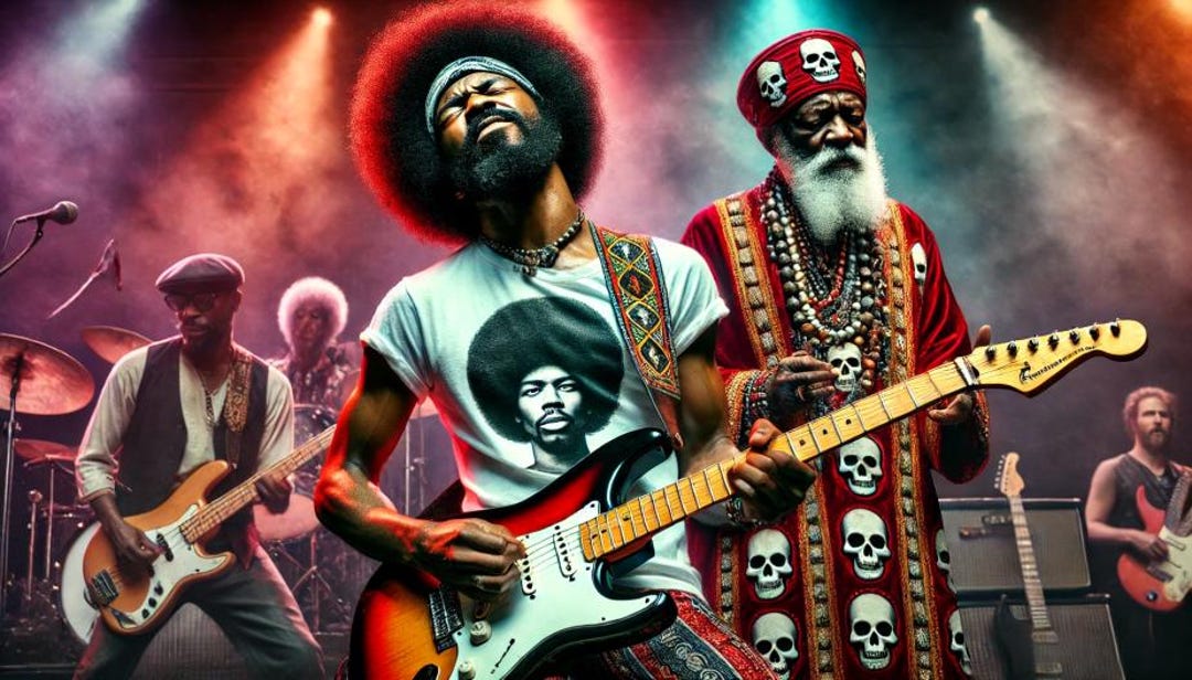 36x24 Canvas Ready to Hang Soulful Music Wall Art Electric Funk Rock ...