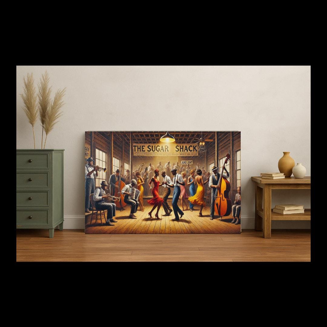 Vintage Juke Joint Print: 1920s Harlem Renaissance Dance Scene - Etsy