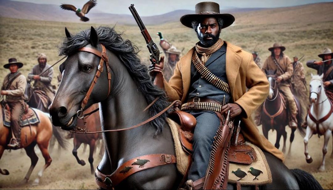 Buffalo Soldier Cowboy Canvas Art: Black Western History Wall Decor ...