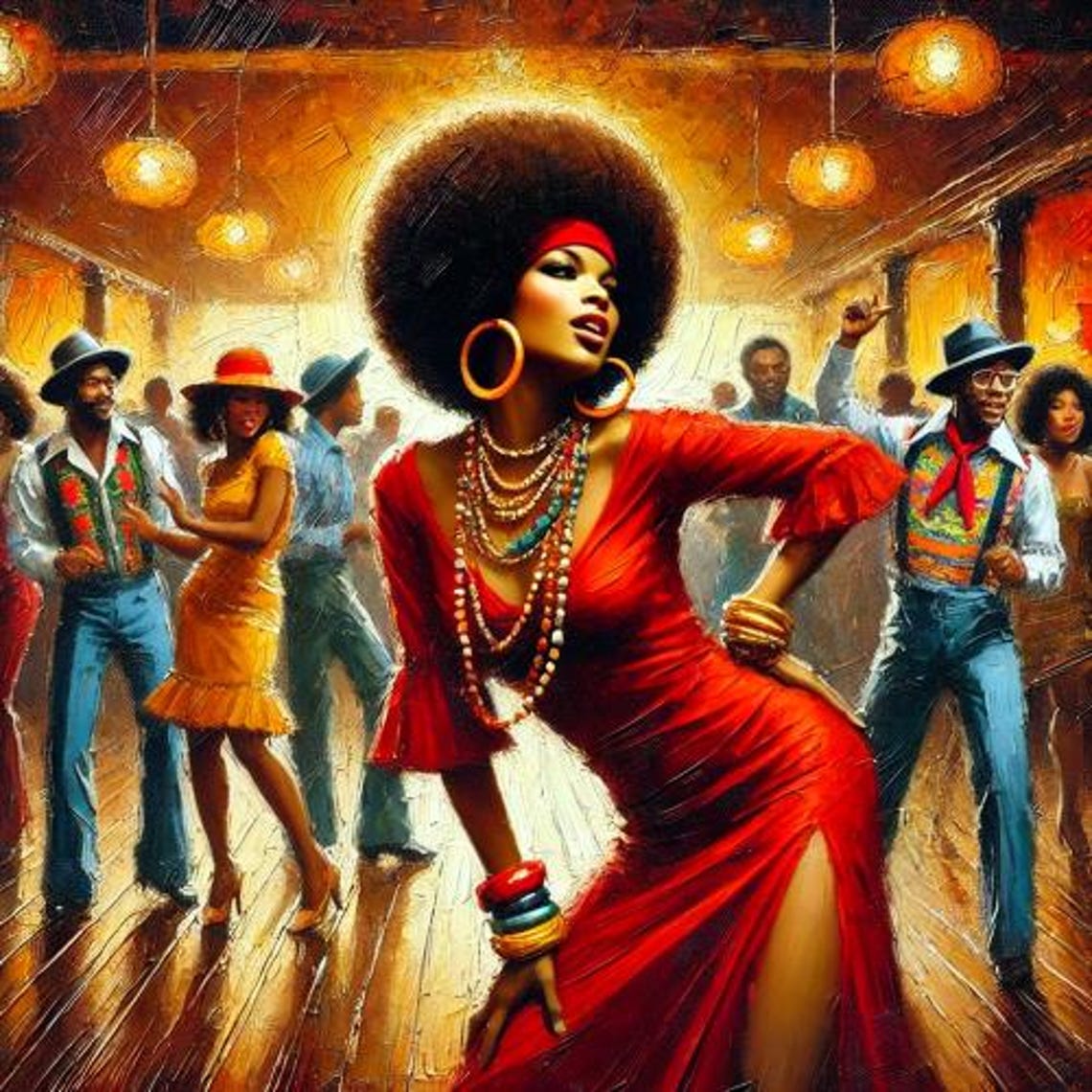 African American Art Black Girl Dancing - Etsy