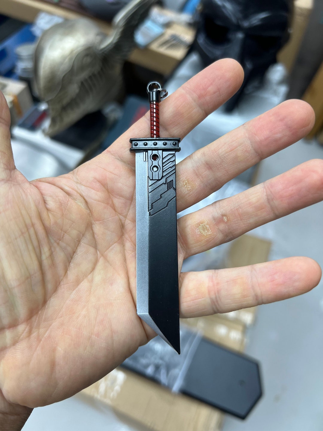 Mini Buster Sword Hard Edge Metal Cloud Blade Keychain FF7 Remake Rebirth - Etsy
