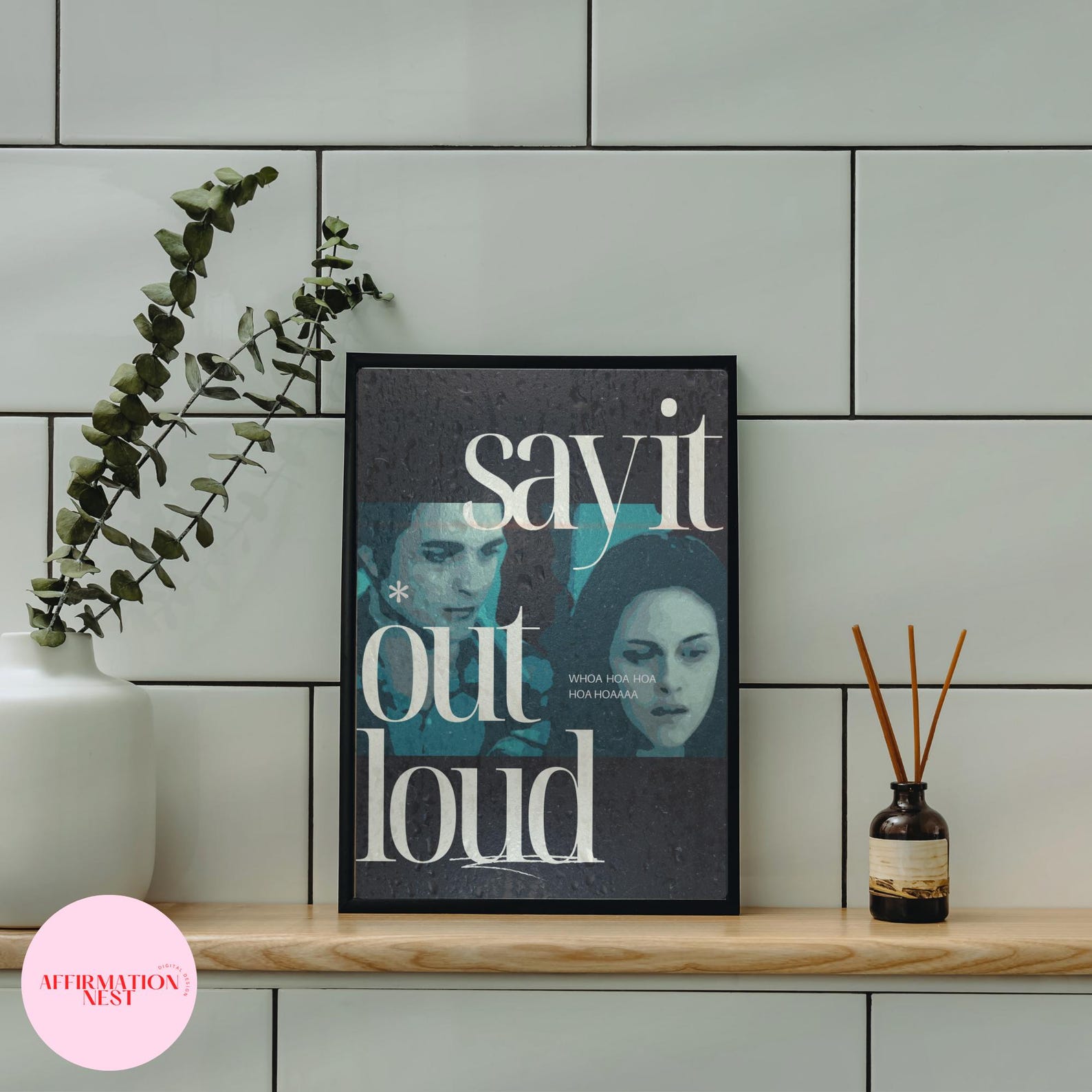 Twilight Inspired Printable Art, Edward and Bella Digital Print, Fall ...