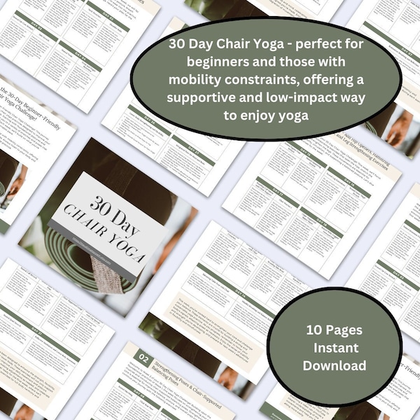 Printable Chair Yoga - Etsy