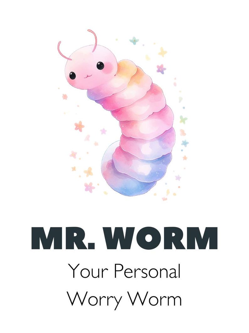 Worry Worm Tags & Worry Worm Cards for Crochet Worms, Loom Worms, the ...