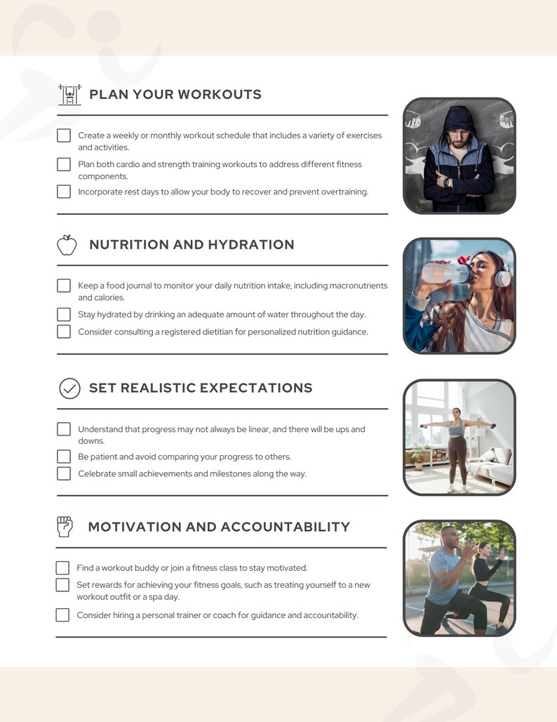 Printable Health and Fitness Planner Bundle | Fitness Journal, Diet ...