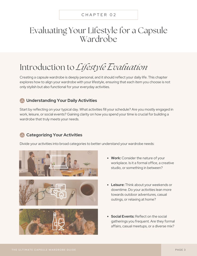 Capsule Wardrobe Digital Planner | Aesthetic Digital Wardrobe | Outfit ...