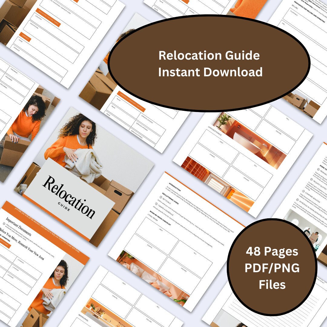 Moving Checklist Real Estate Moving Relocation Guide Relocation Planner ...